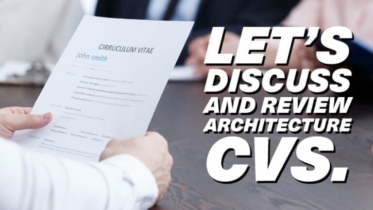 Architecture CV Review Examples